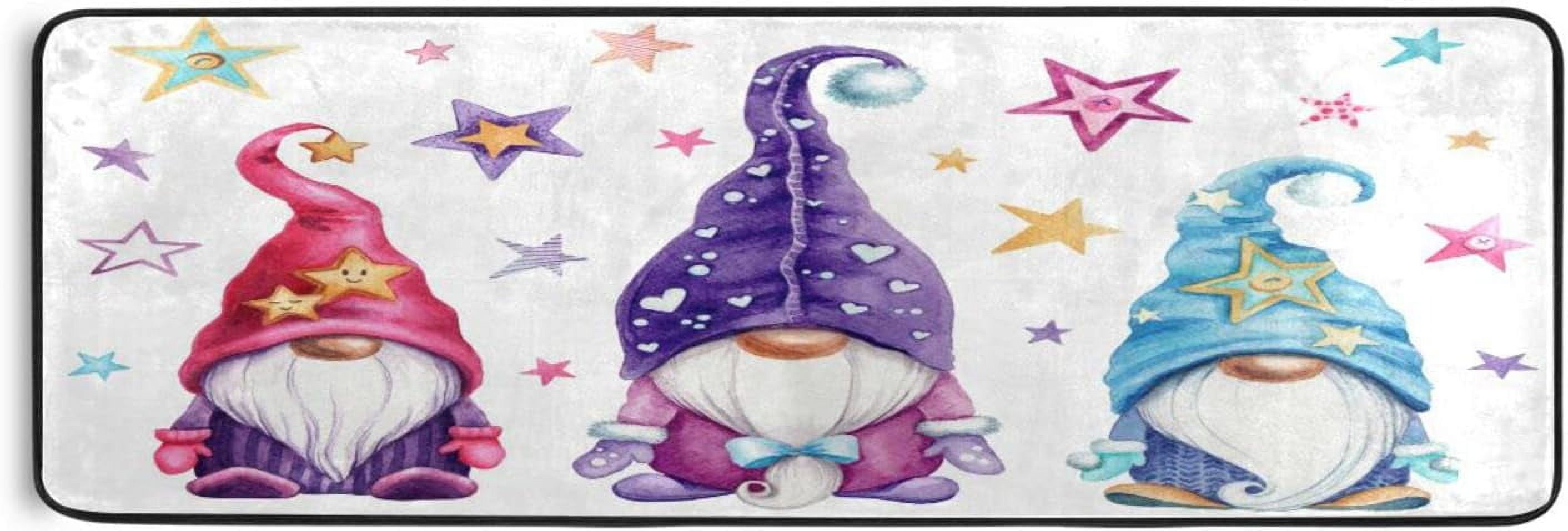 GZHJMY Watercolor Illustration of Magic Gnomes Area Rug - 2' x 6 ...