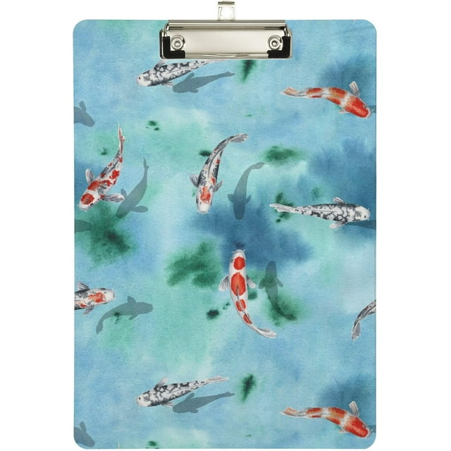 GZHJMY Watercolor Japanese Koi Fish Clipboard Classrooms Office ...