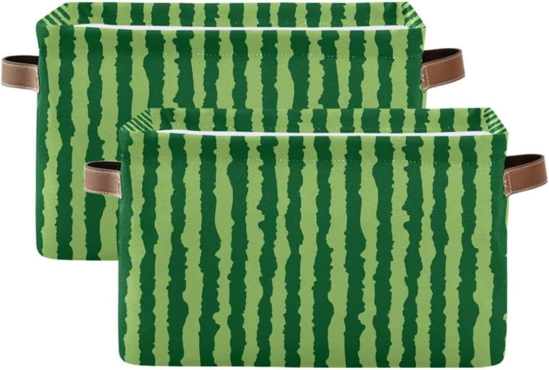 GZHJMY Watermelon Rectangular Storage Bins, 2 PCS Collapsible Toy ...