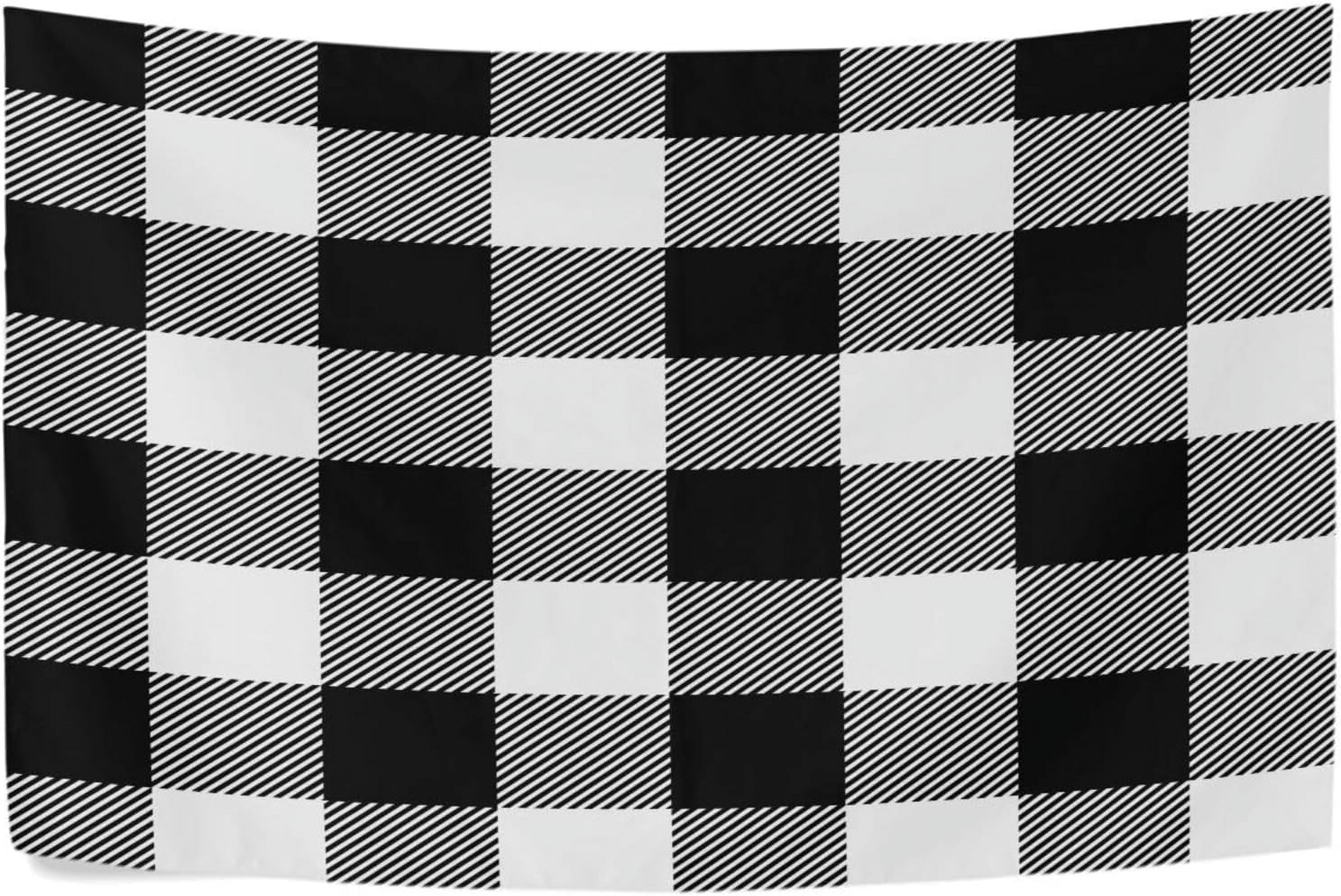 GZHJMY White Black Buffalo Plaid Tapestry Aesthetic Tapestries for ...