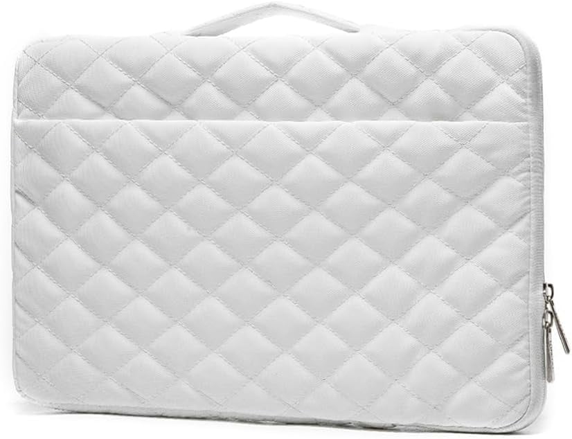 GZHJMY White Embroidery 360° tective Laptop Sve with Handle Computer ...