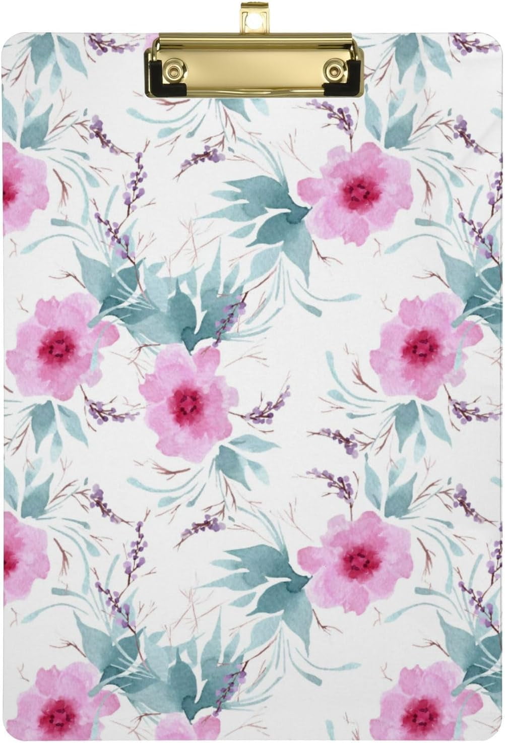 GZHJMY Wildflowers Clipboard A4 Standard Size Decorative Clipboard with ...