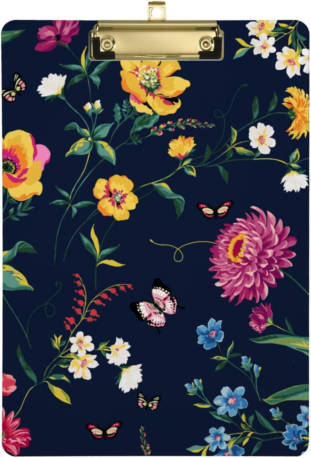 GZHJMY Wildflowers Clipboard A4 Standard Size Decorative Clipboard with ...