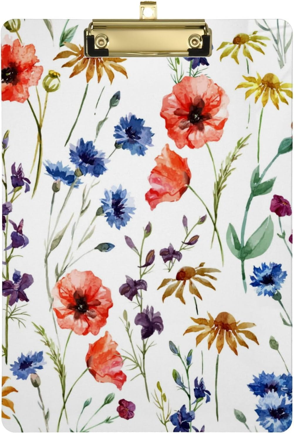 GZHJMY Wildflowers Clipboard A4 Standard Size Decorative Clipboard with ...