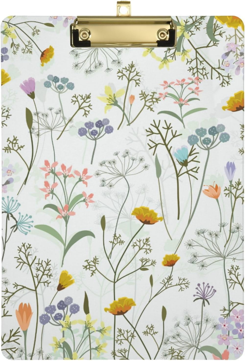 GZHJMY Wildflowers Clipboard A4 Standard Size Decorative Clipboard with ...