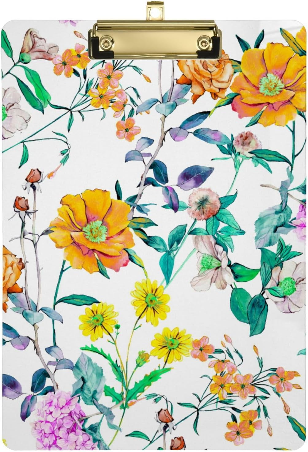 GZHJMY Wildflowers Clipboard A4 Standard Size Decorative Clipboard with ...