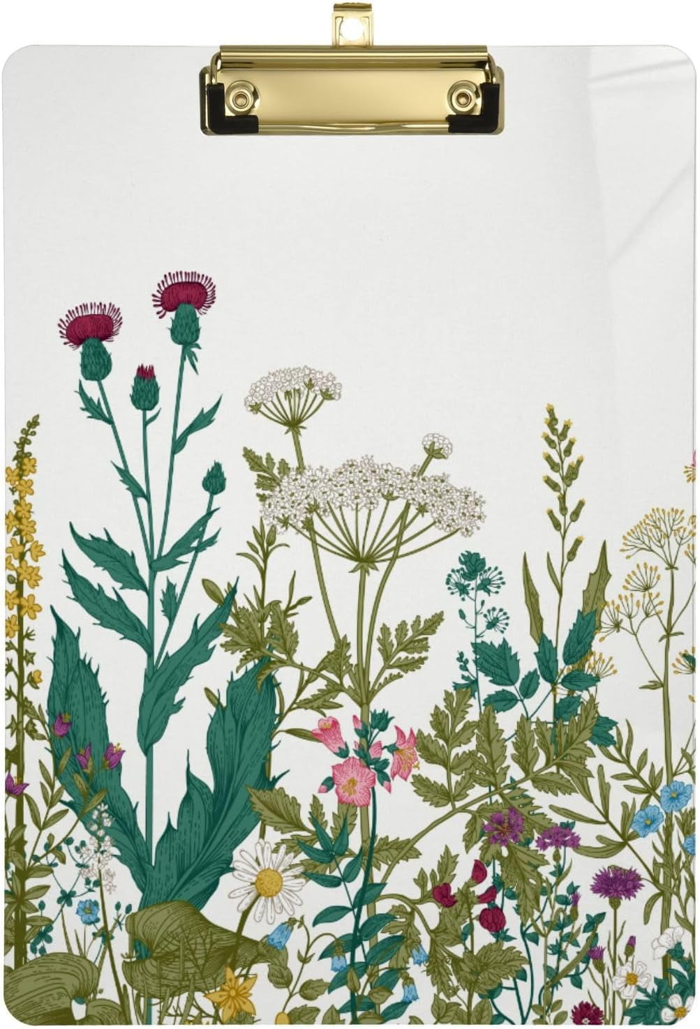 GZHJMY Wildflowers Clipboard A4 Standard Size Decorative Clipboard with ...