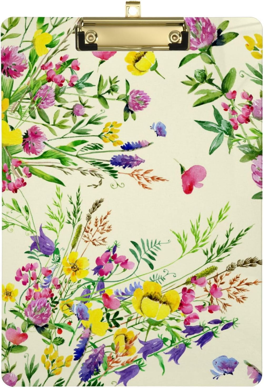 GZHJMY Wildflowers Clipboard A4 Standard Size Decorative Clipboard with ...