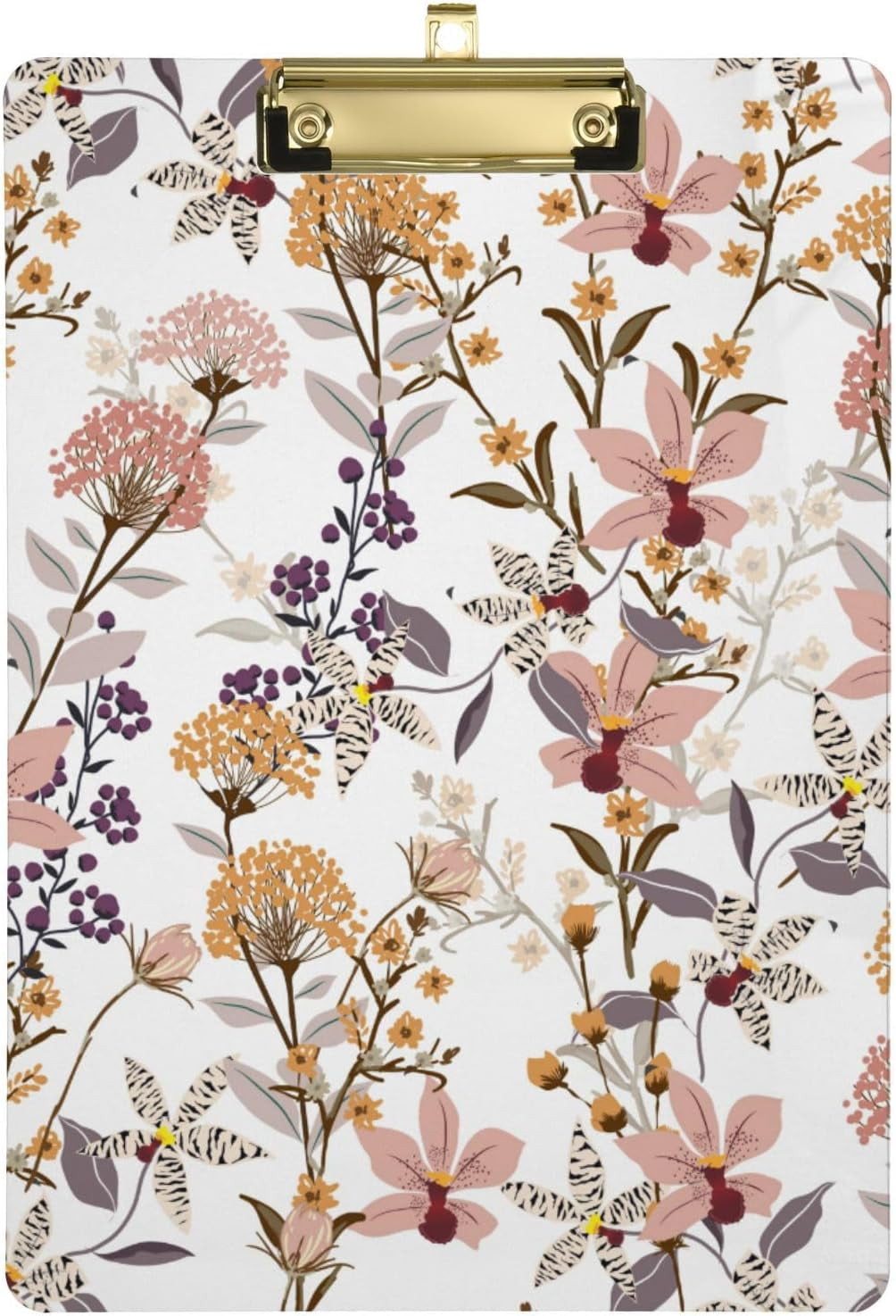 GZHJMY Wildflowers Clipboard A4 Standard Size Decorative Clipboard with ...