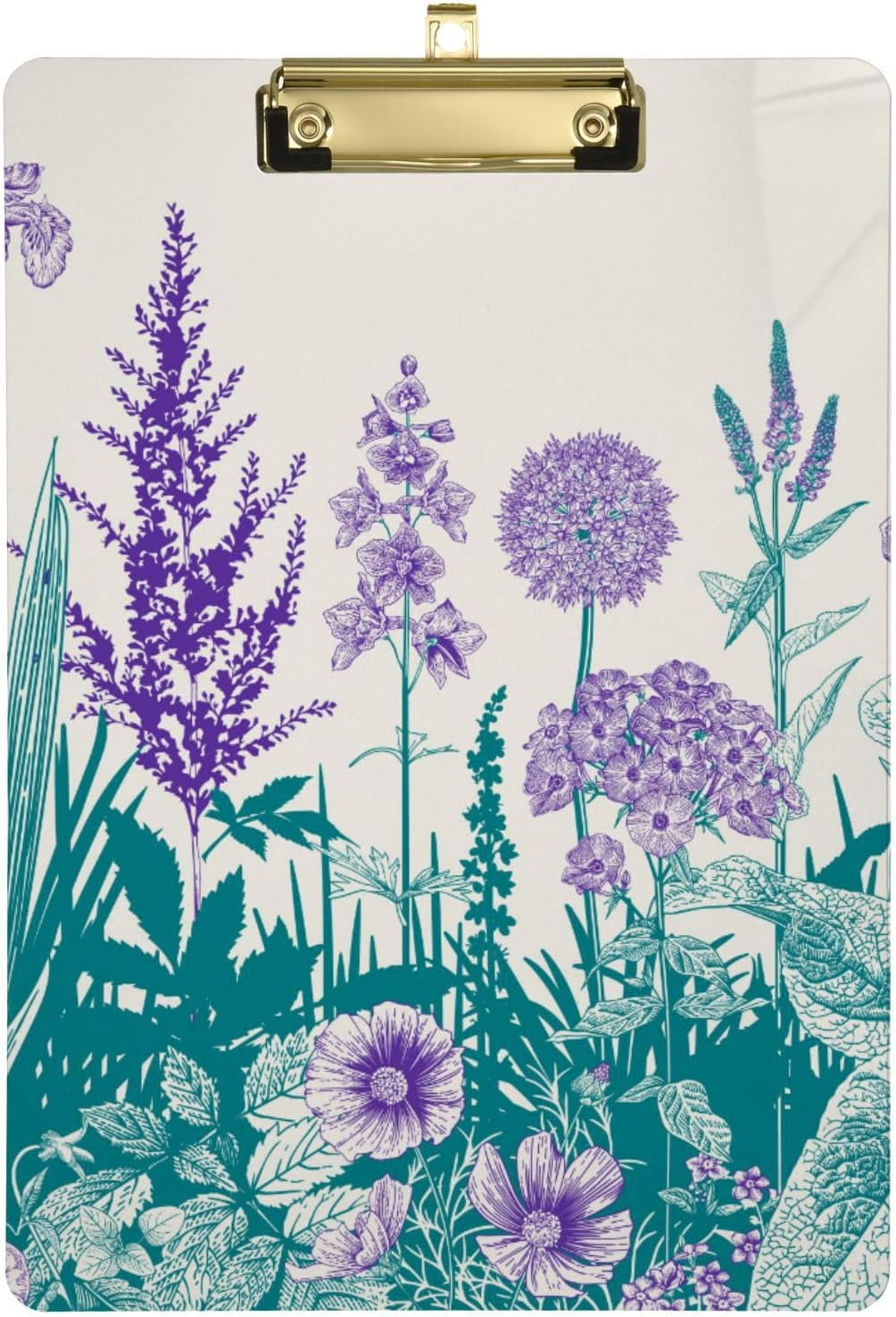 GZHJMY Wildflowers Clipboard A4 Standard Size Decorative Clipboard with ...