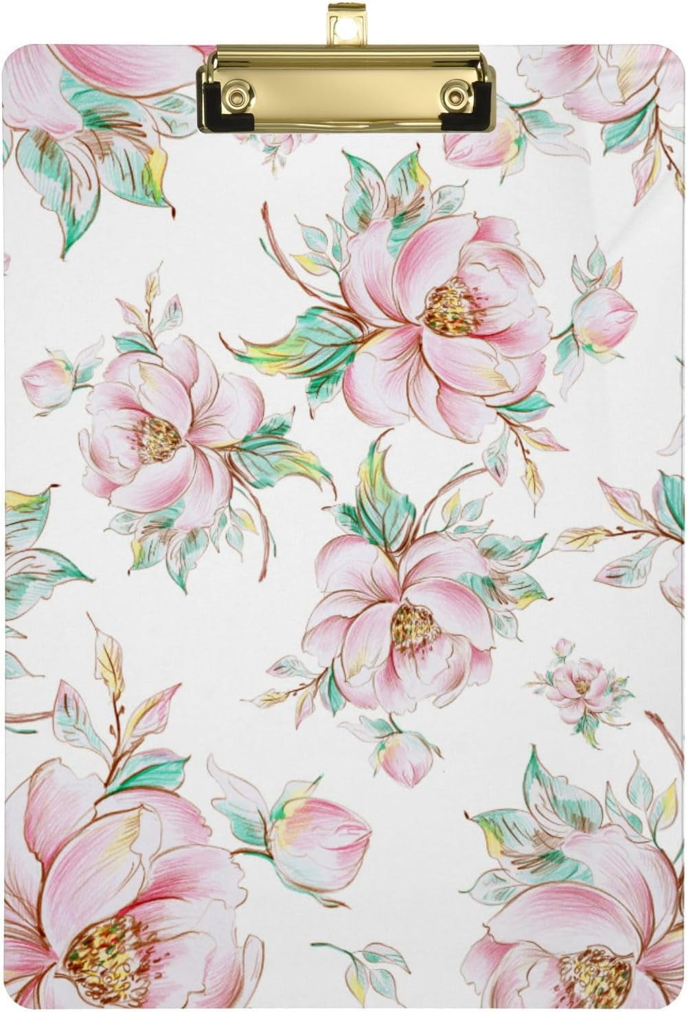 GZHJMY Wildflowers Clipboard A4 Standard Size Decorative Clipboard with ...