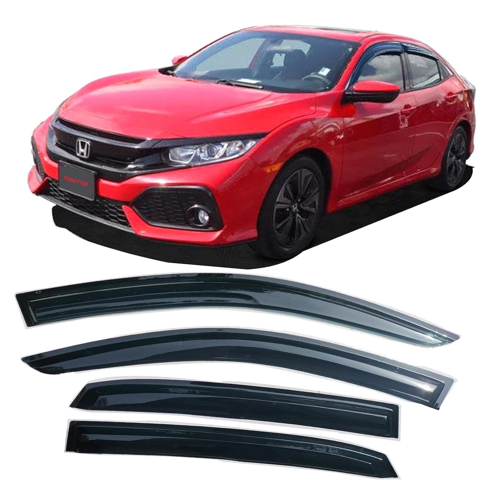 GZHJMY Window Visors Rain Guards Side for Hatchback 2016-2021, Vent Sun ...