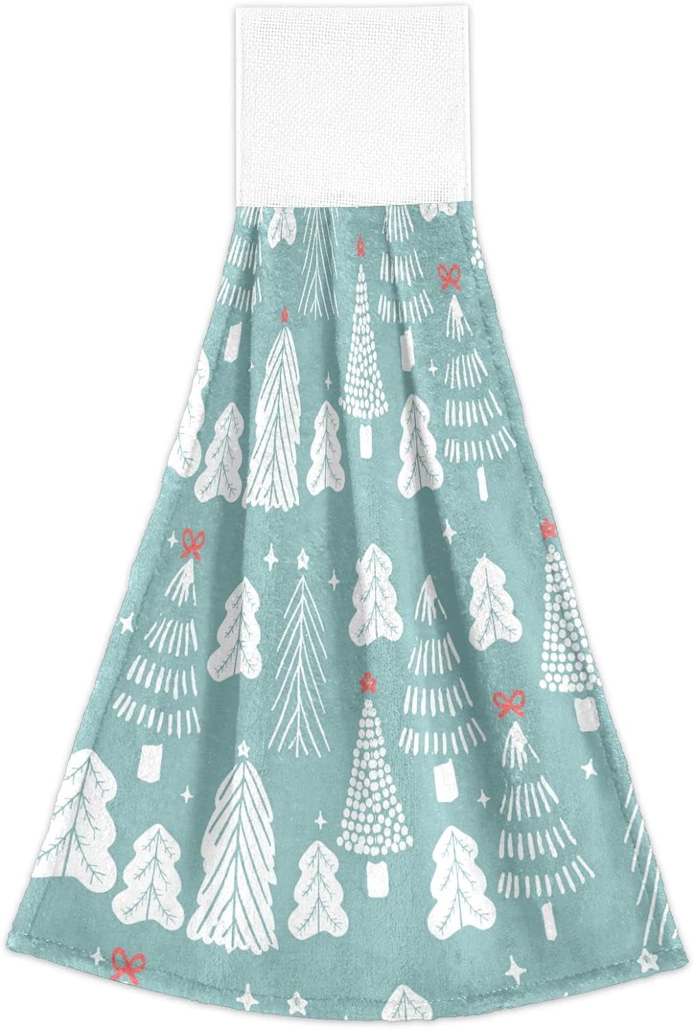 GZHJMY Winter Tree Kitchen Towels Set of 2, Hanging Hand Towels with ...