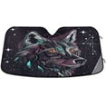 GZHJMY Wolf Car Windshield Sun Shade Foldable Sun Shield Shade for ...