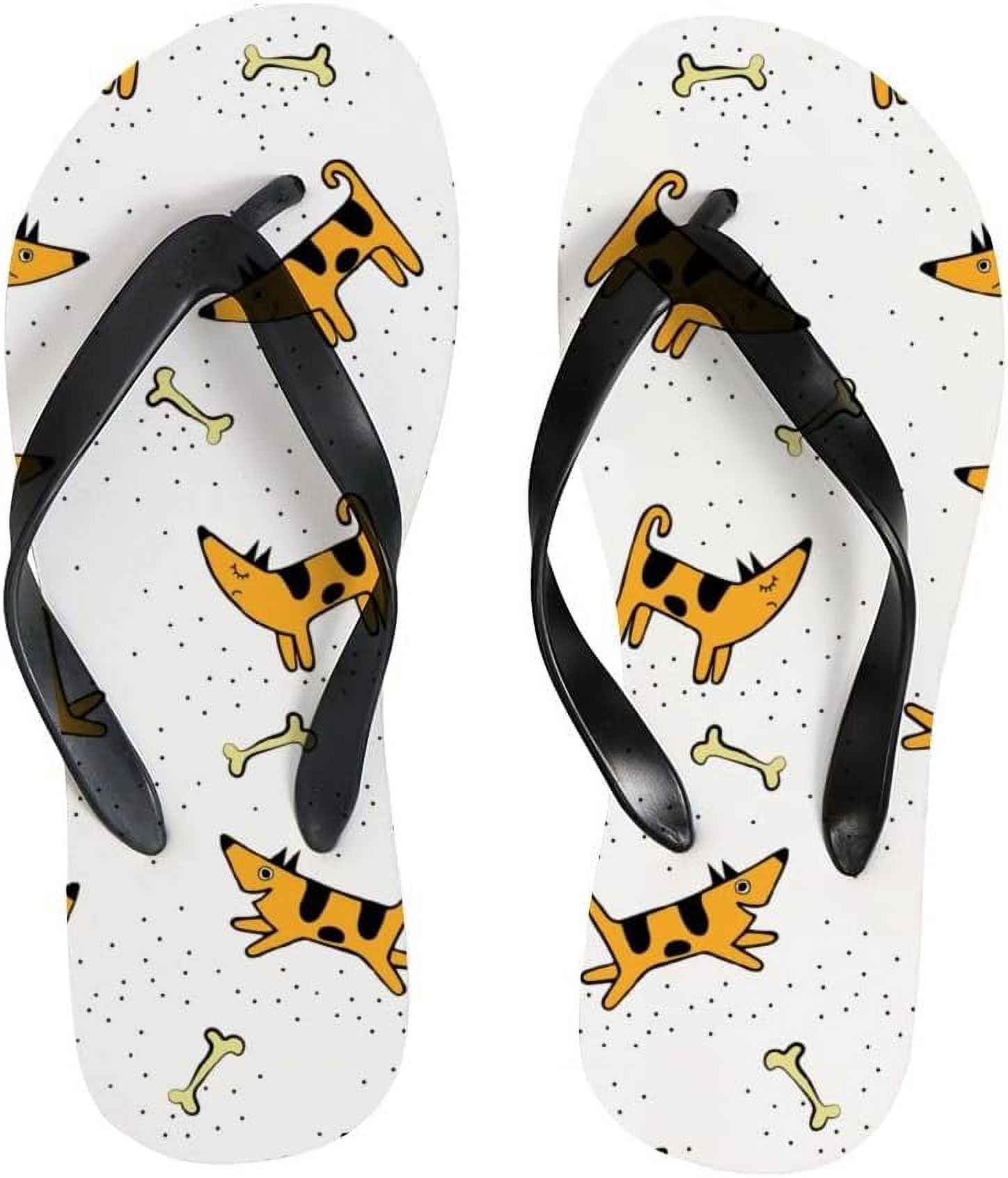 GZHJMY Women Flip Flops Slippers Cute Dog Animal Puppy Cartoon Sandals ...