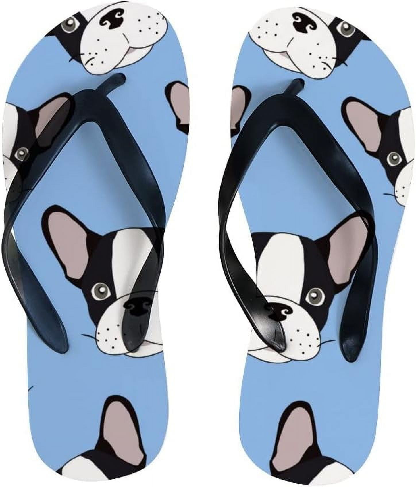 GZHJMY Women Flip Flops Slippers Cute Dog Puppy Animal Sandals for ...