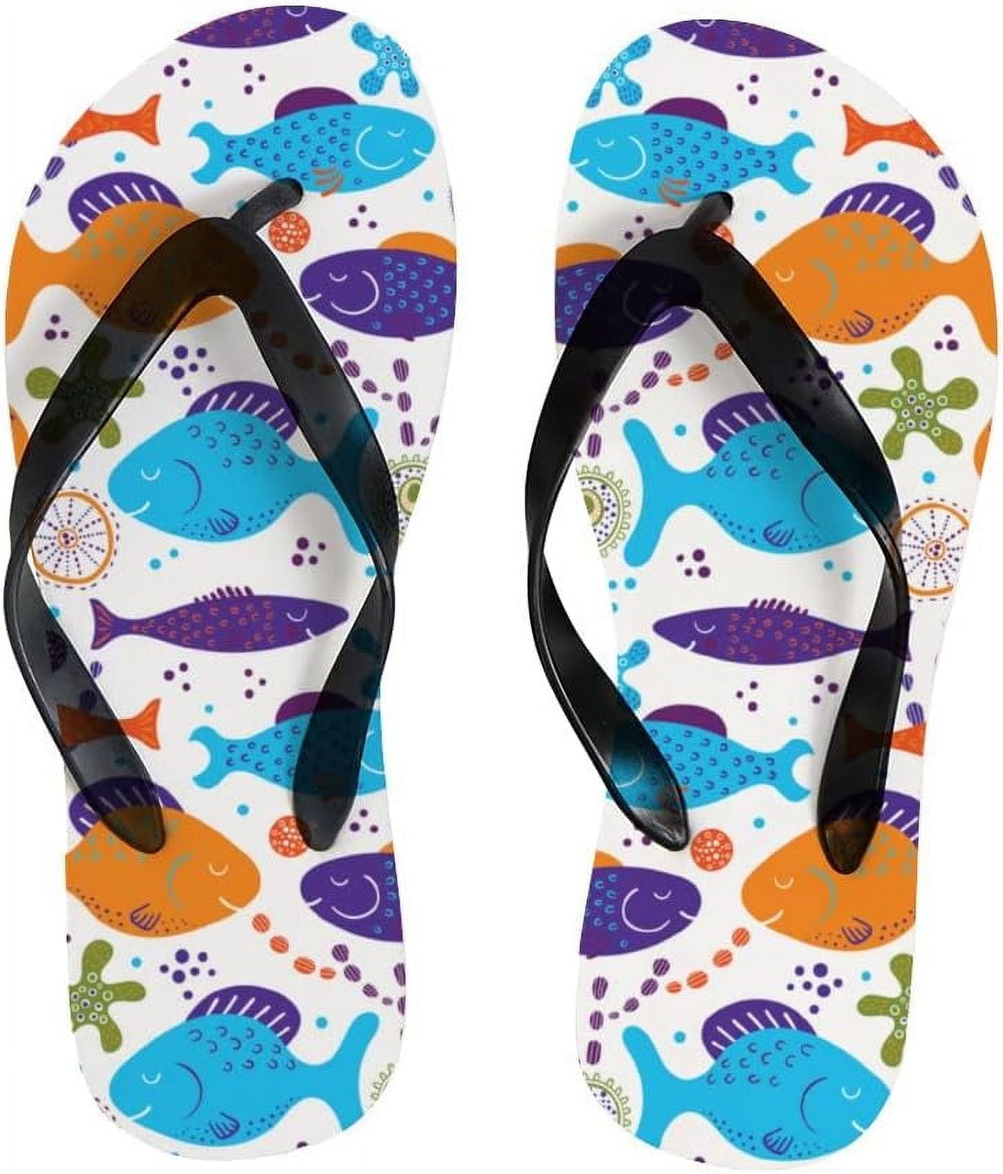 GZHJMY Women Flip Flops Slippers Ocean Sea Aquatic World Shells ...