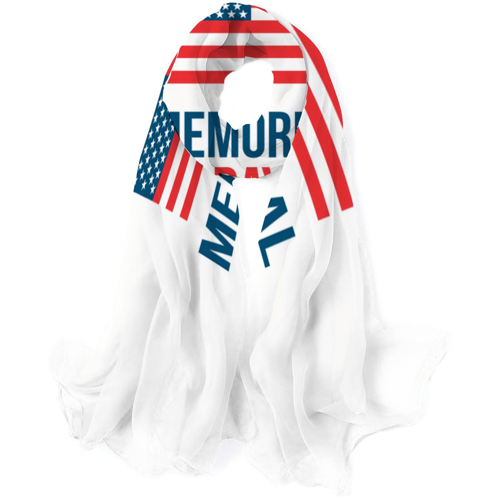 GZHJMY Women Girls Long Silk Scarf, Flyer Design for Memorial Day ...