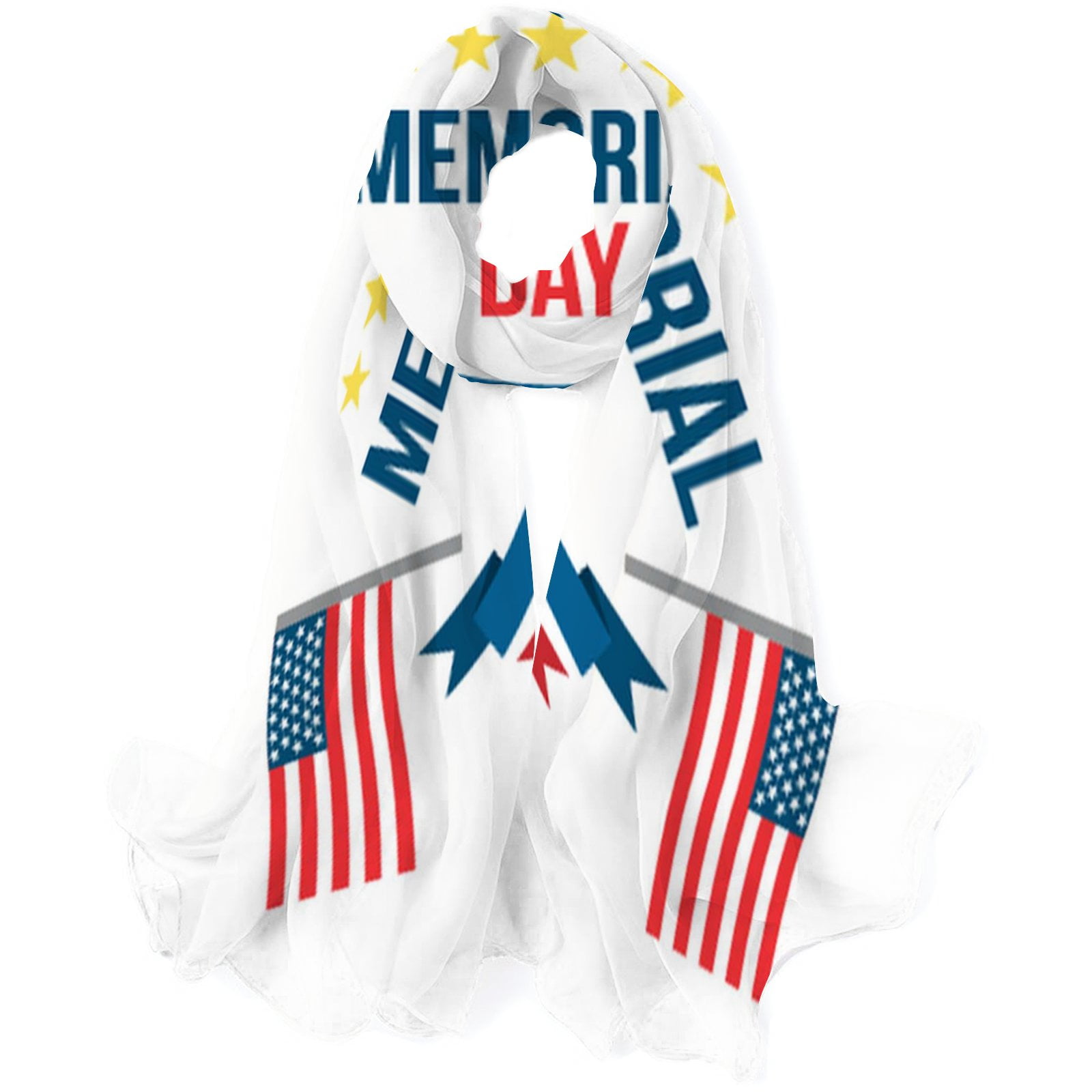 GZHJMY Women Girls Long Silk Scarf, Flyer Design for Memorial Day ...