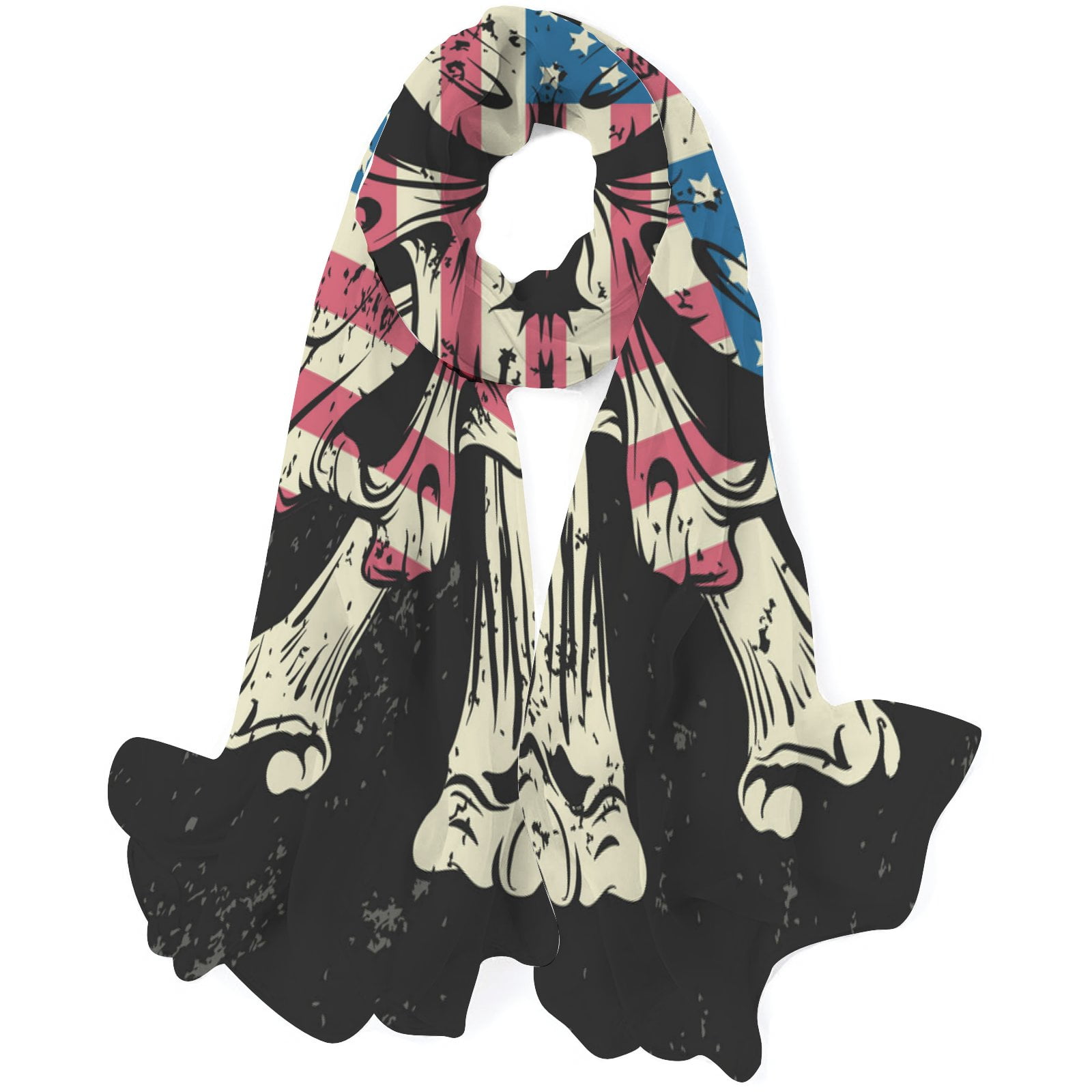GZHJMY Women Girls Long Silk Scarf, Made in The Usa Stamp. Summer ...