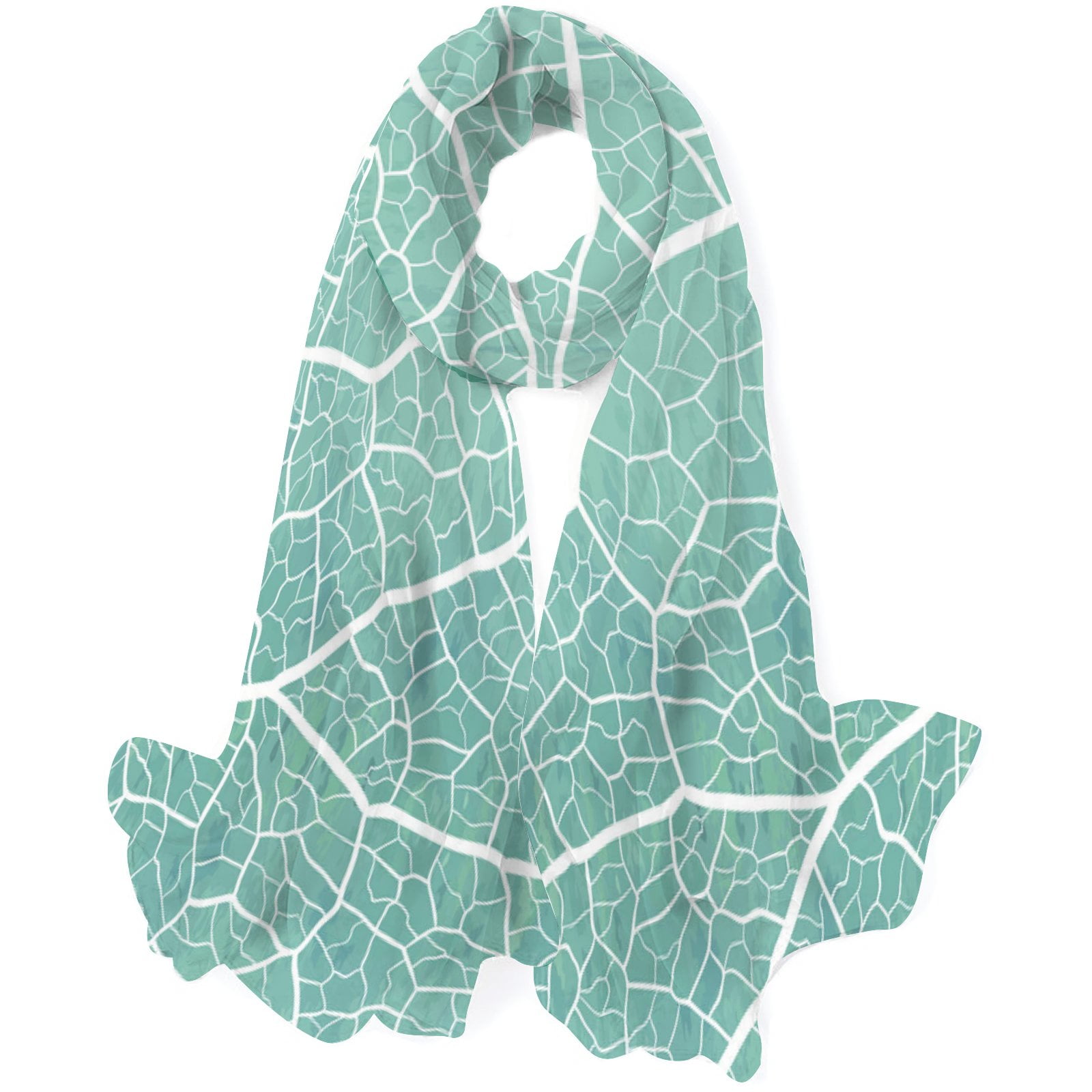 GZHJMY Women Girls Long Silk Scarf, Nature Theme Summer Lightweight ...