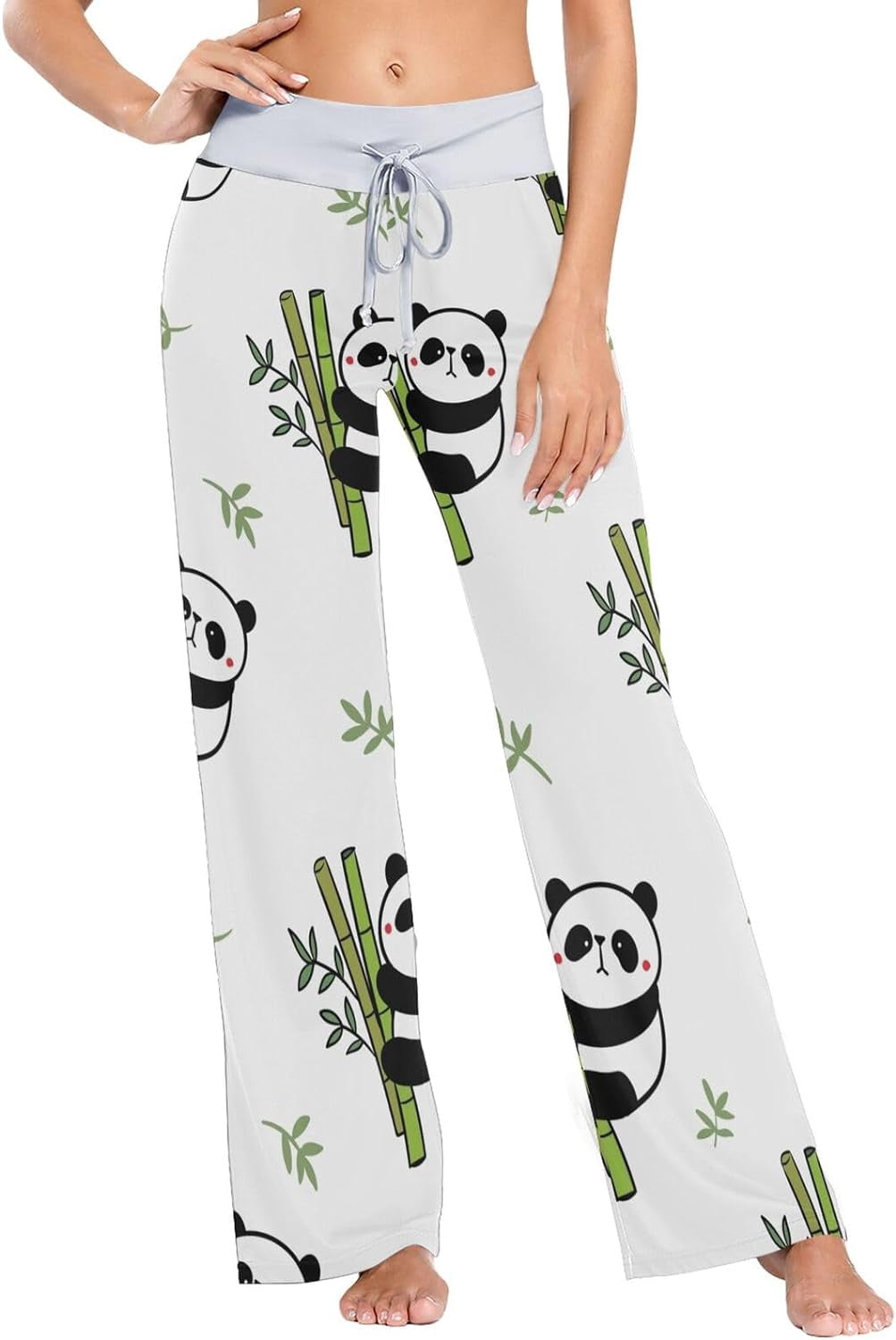 GZHJMY Women's Pajama Pants Cartoon Panda Comfy Stretch Sleepwear ...