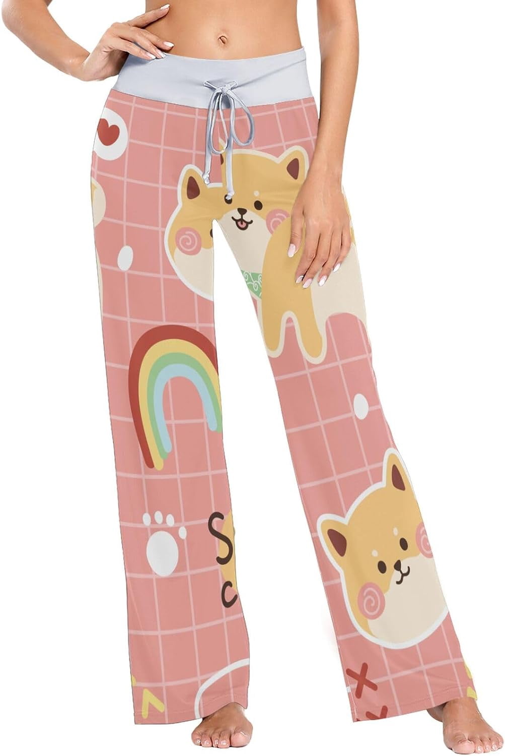 GZHJMY Women's Pajama Pants Cute Shiba Comfy Stretch Sleepwear ...
