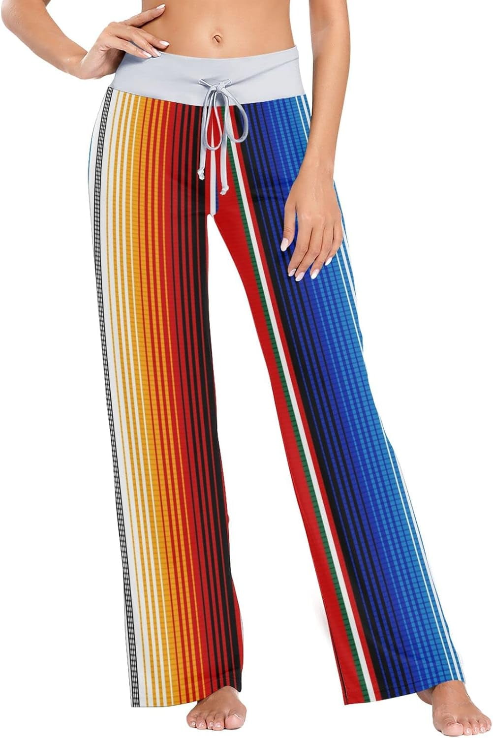 GZHJMY Women's Pajama Pants Mexican Serape Blanket Stripes Comfy ...