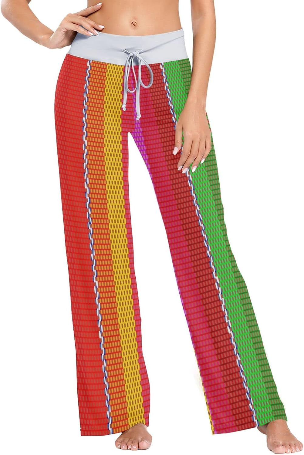 GZHJMY Women's Pajama Pants Mexican Serape Blanket Stripes Comfy ...