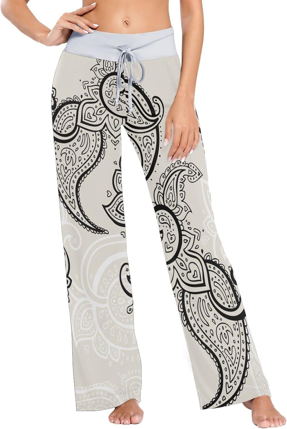 GZHJMY Women's Pajama Pants Paisley Grey Nation Comfy Stretch Sleepwear ...