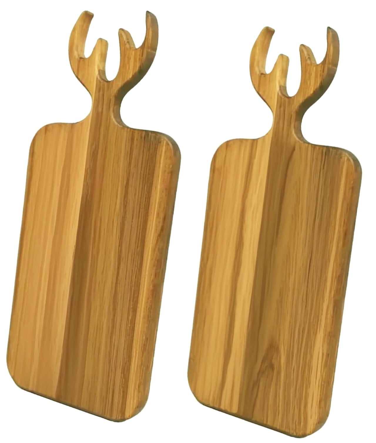 GZHJMY Wood End Grain Kitchen Countertop Holiday Serving , Reindeer ...