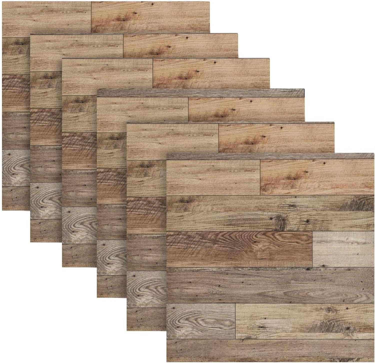 GZHJMY Wood Floor Texture Cloth Napkins Set of 6, Reusable Washable ...