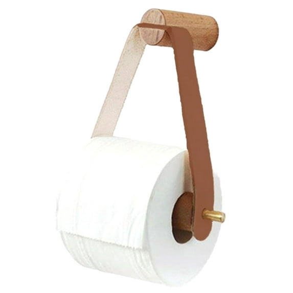 GZHJMY Wood Wall Toilet Paper Holder, Tissue Rolls Paper Holder Wall ...