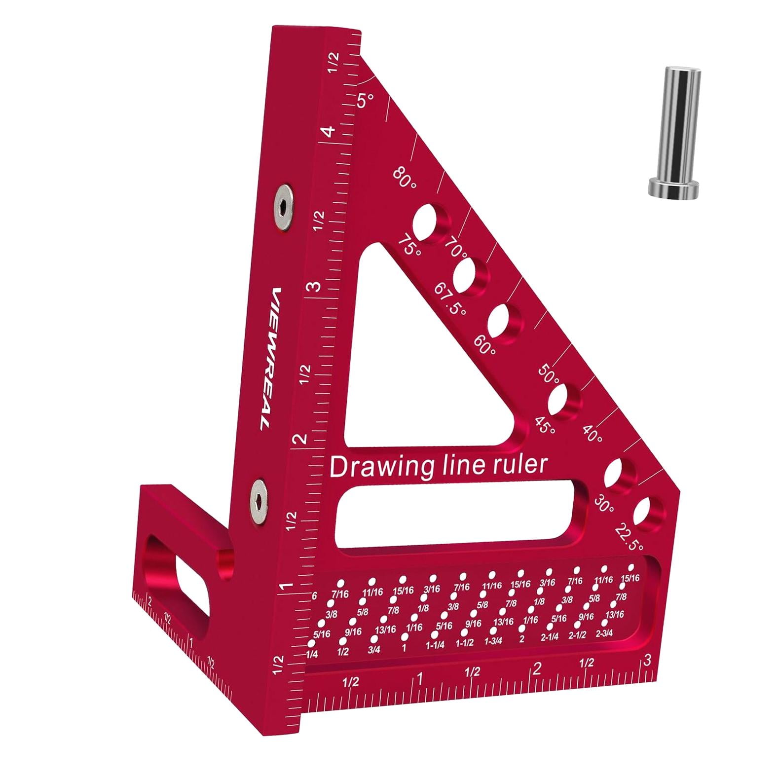 GZHJMY Woodworking Angle Ruler 22.5-90 Degree - High-Quality Carpenter ...
