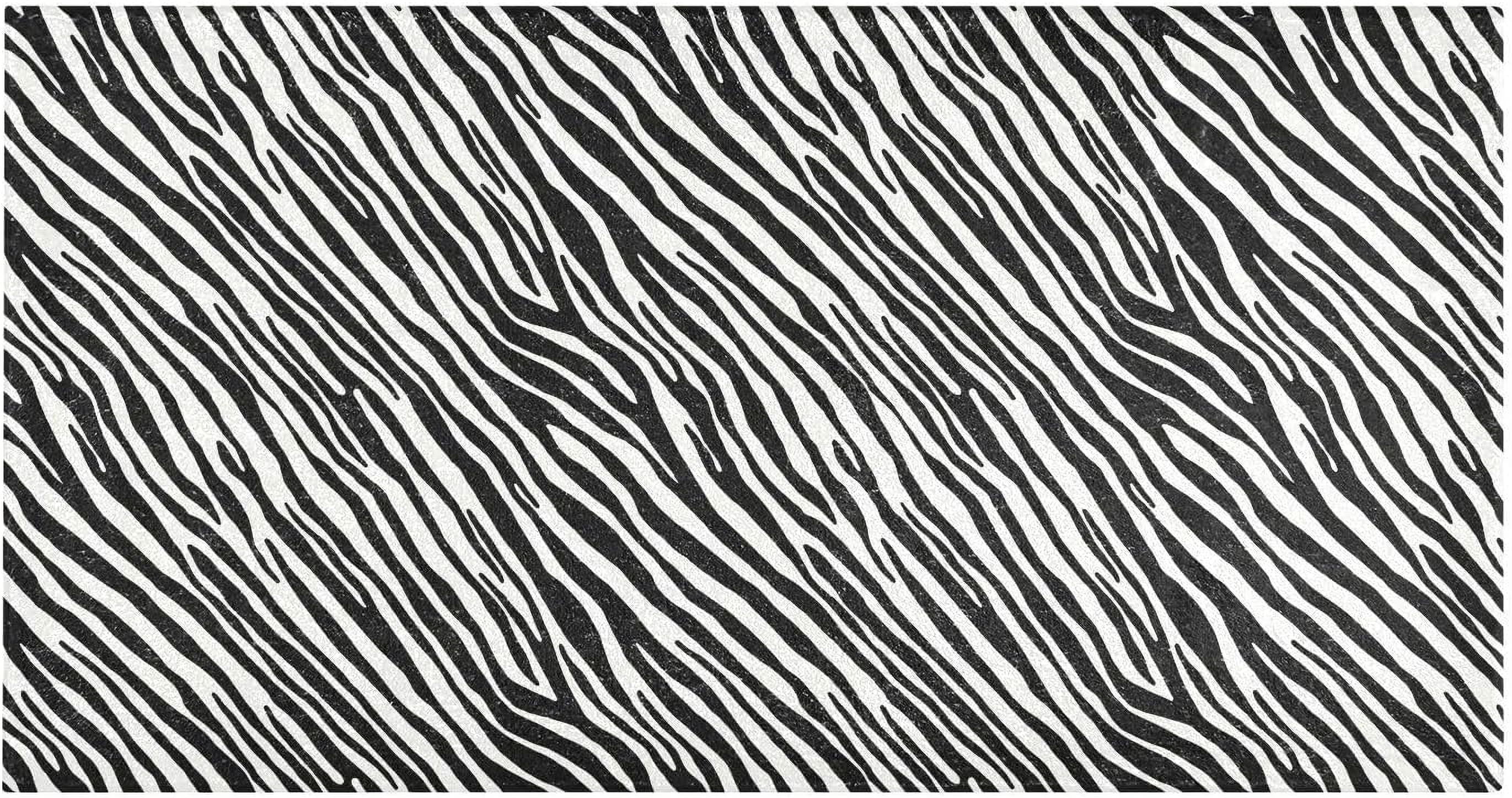 GZHJMY Zebra Print Bathroom Rugs Floor Mats Non-Slip Soft Absorbent ...