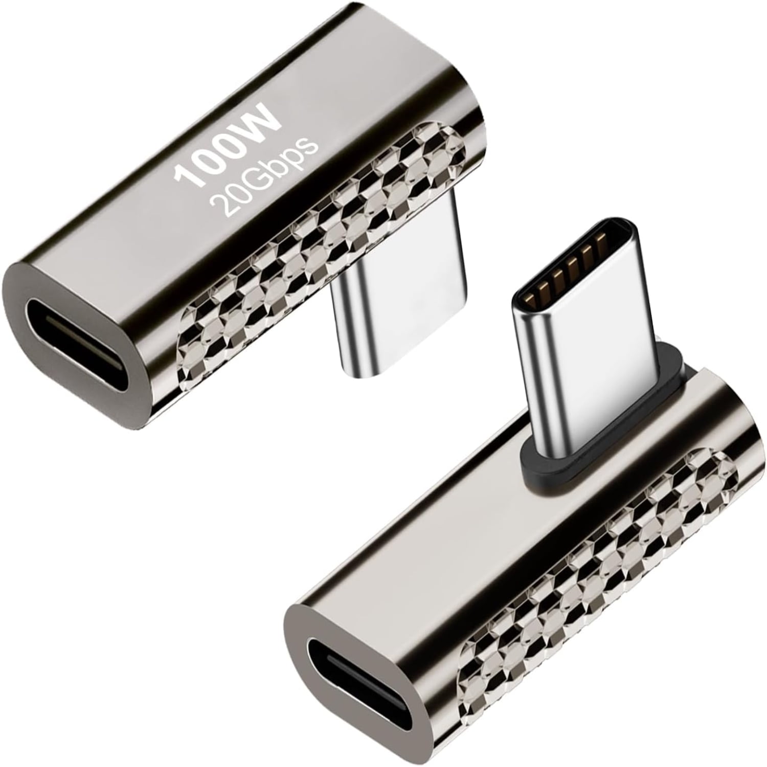 GZHOUFDXINX Enhanced Grey 90 Degree Right Angle Type C Male to Female ...