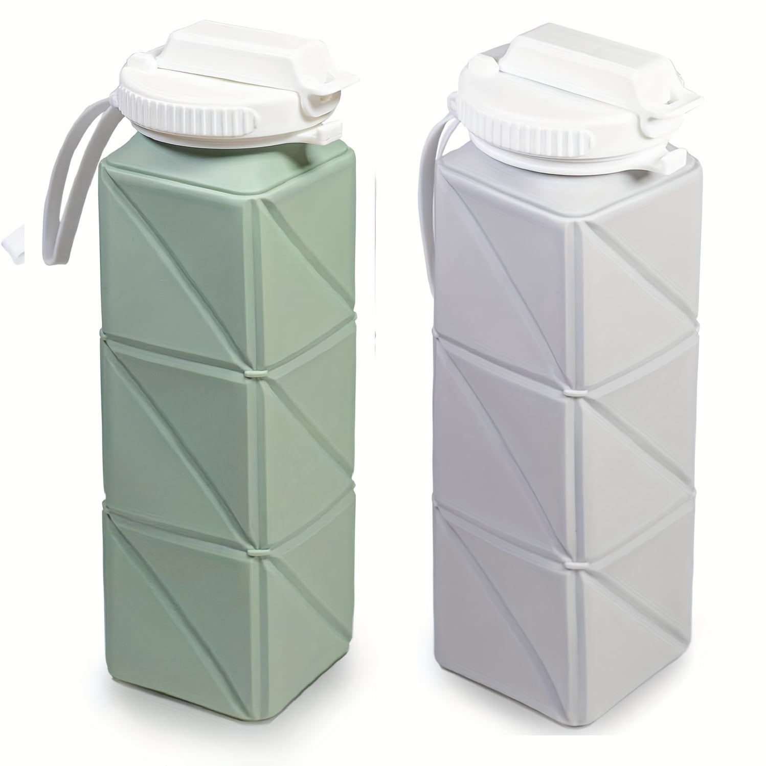 GZHOUFDXINX Silicone Foldable BPA Free Water Bottle - Portable and ...