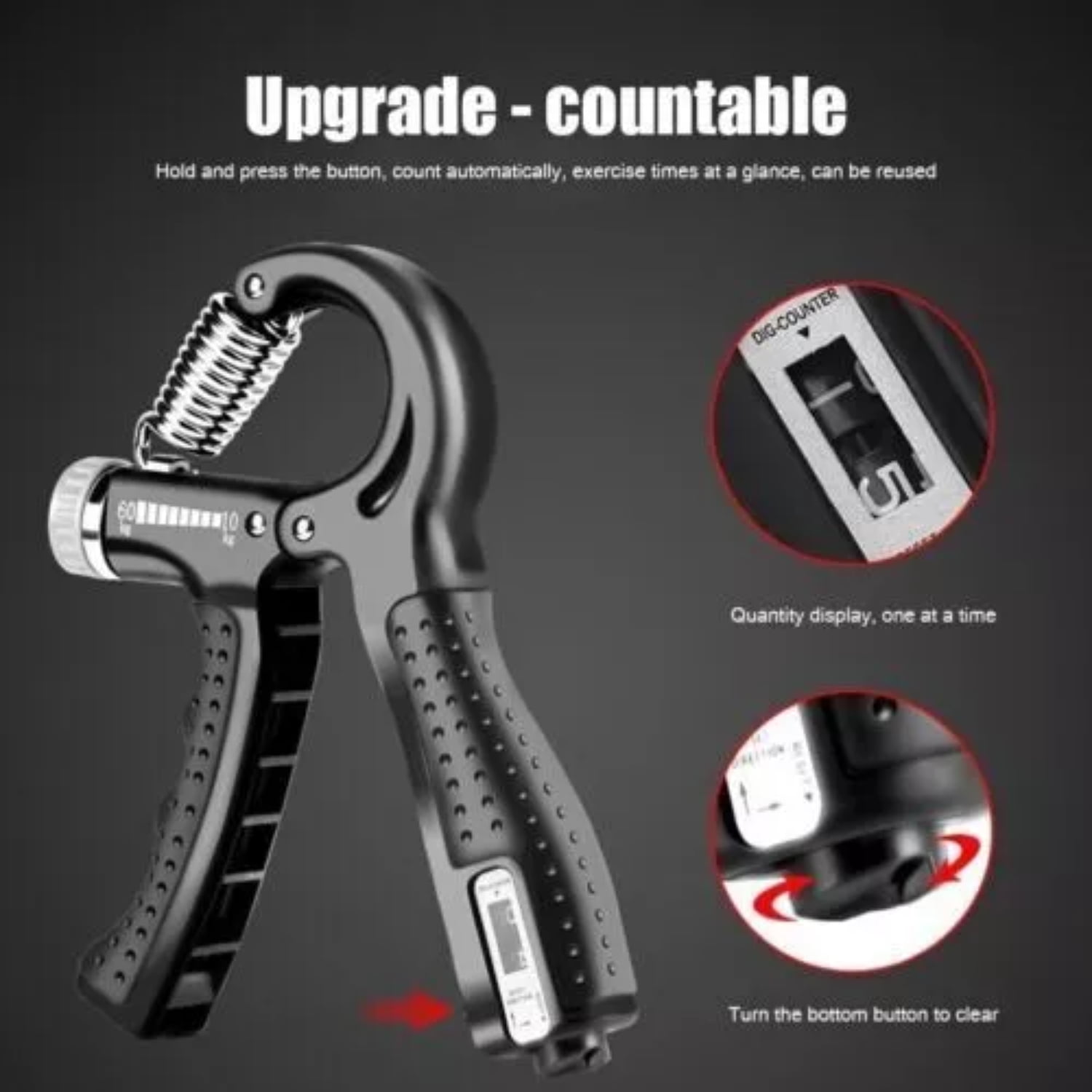 GZHOUFDXINX owerful Adjustable Hand Grip Strengthener Trainer Exerciser ...