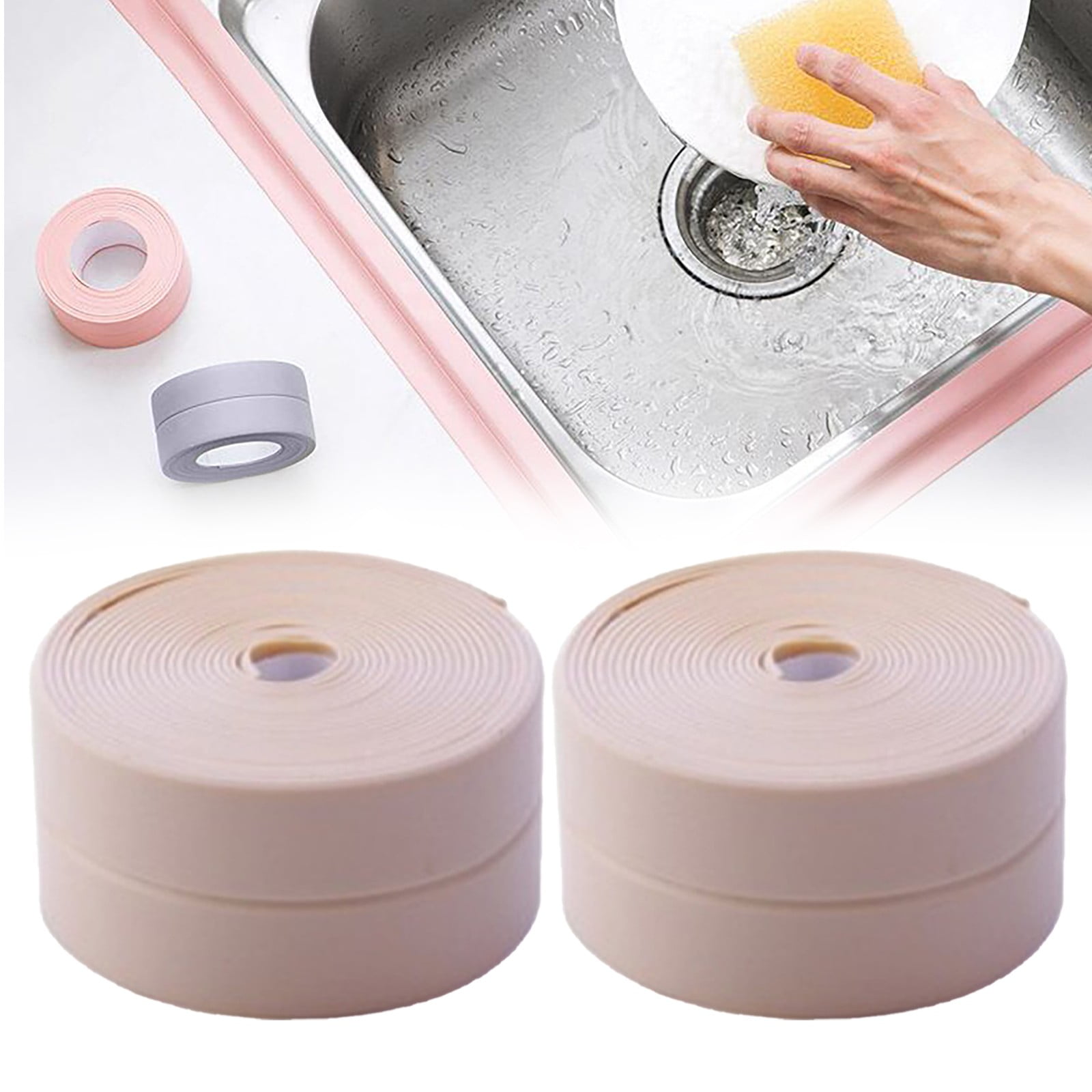 GZJCKJY 2 Pack Caulk Tape Waterproof Self Adhesive Caulking Tape,Caulk ...
