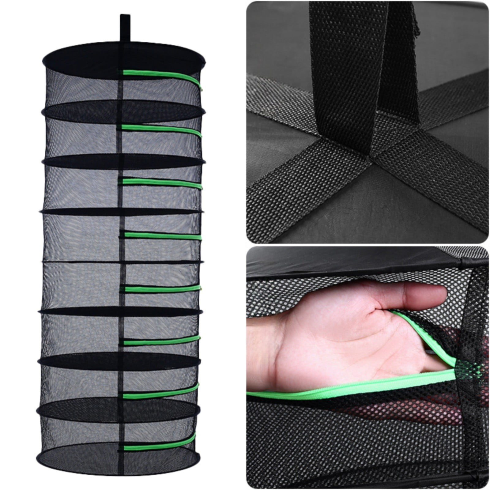 GZJCKJY Drying Rack Hanging Drying Rack Mesh Drying Net with Zipper 2Ft ...