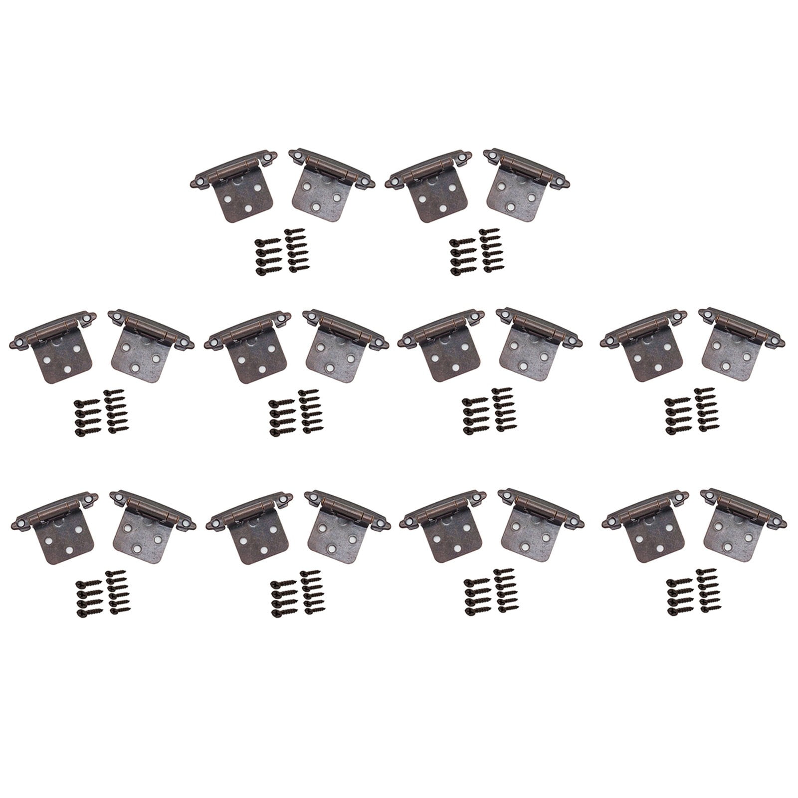 GZJCKJY Fixing Clip Cabinet Door Hinges 10 Pair Pack (20 Pieces) Self ...