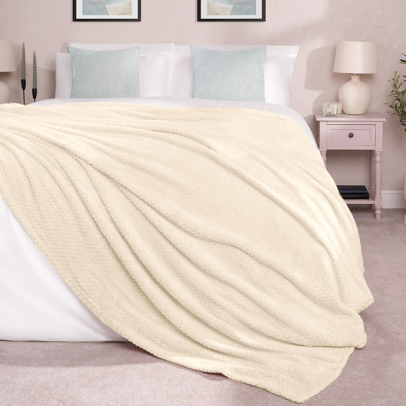 GZJCKJY Solid Color Pineapple Plaid Flannel Blanket Coral Velvet Sofa Cover Blanket Air ...