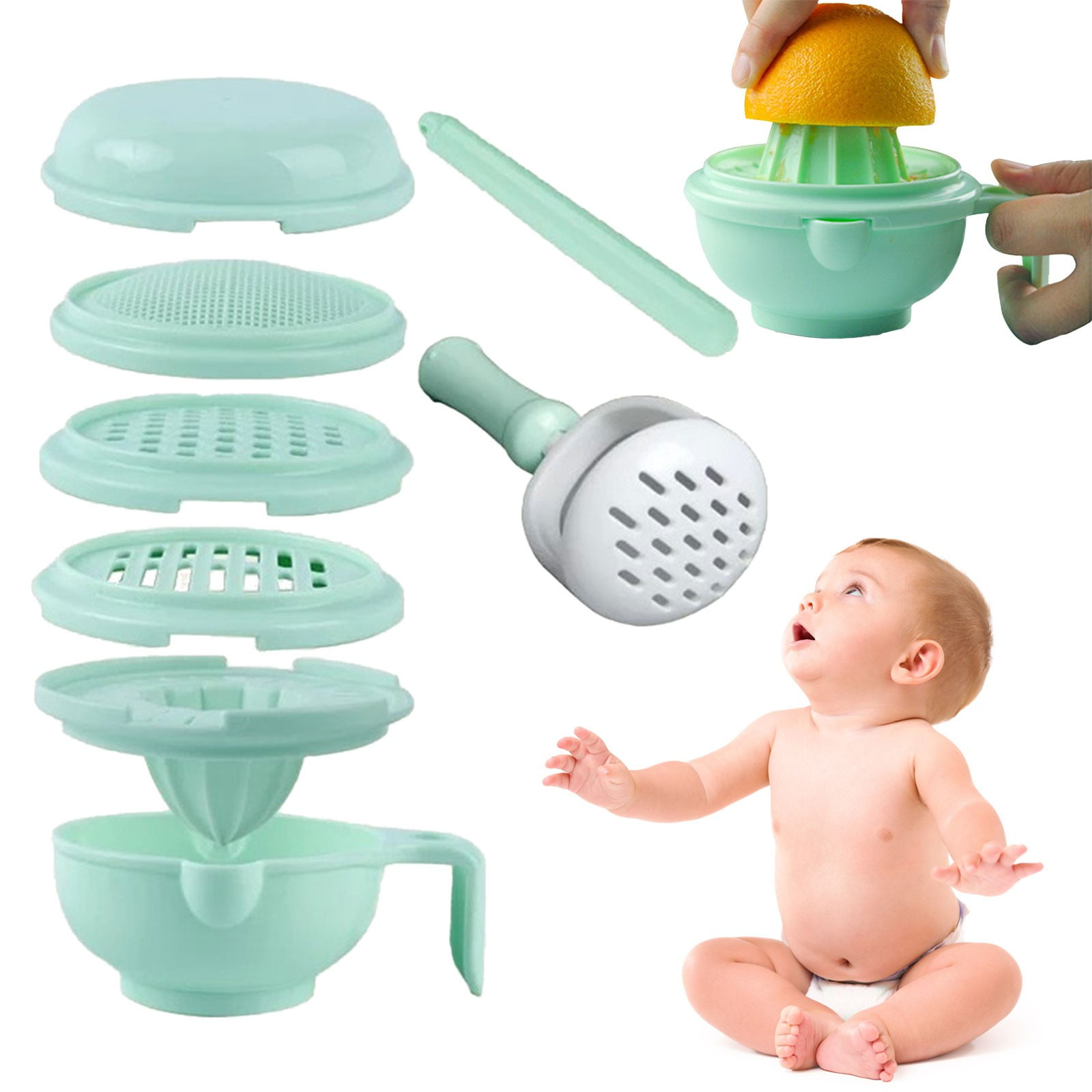 CYXLFZH Supplement Food Food Grinder Supplement Grinding Food Baby Bowl ...