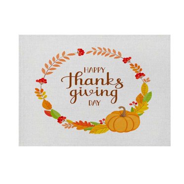 Thanksgiving Placemats - Thankful Pumpkin Placemats - Fall Placemats ...