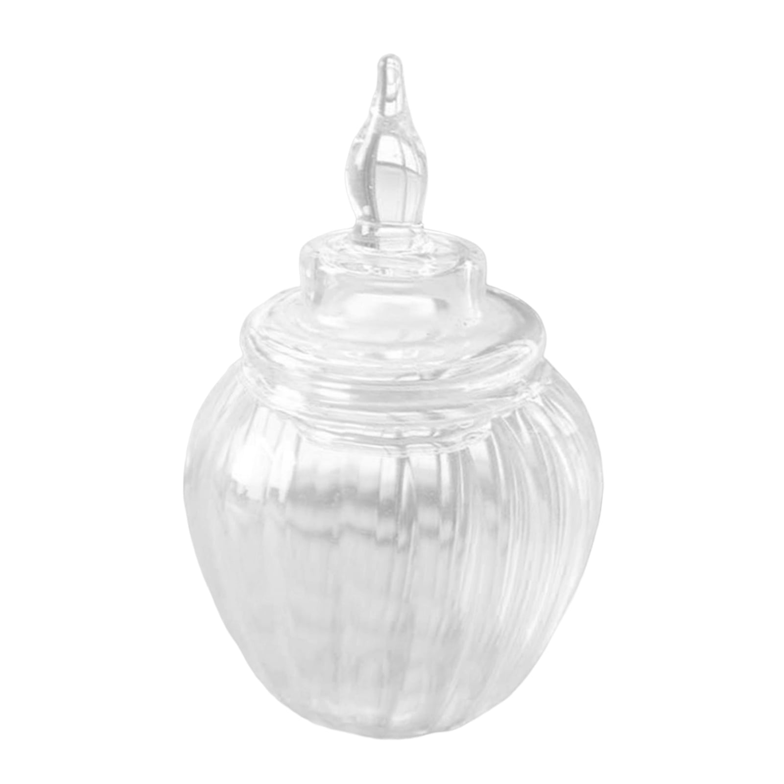 GZKN 1:12 Storage Jar Model Transparent Refillable Dollhouse Miniature ...