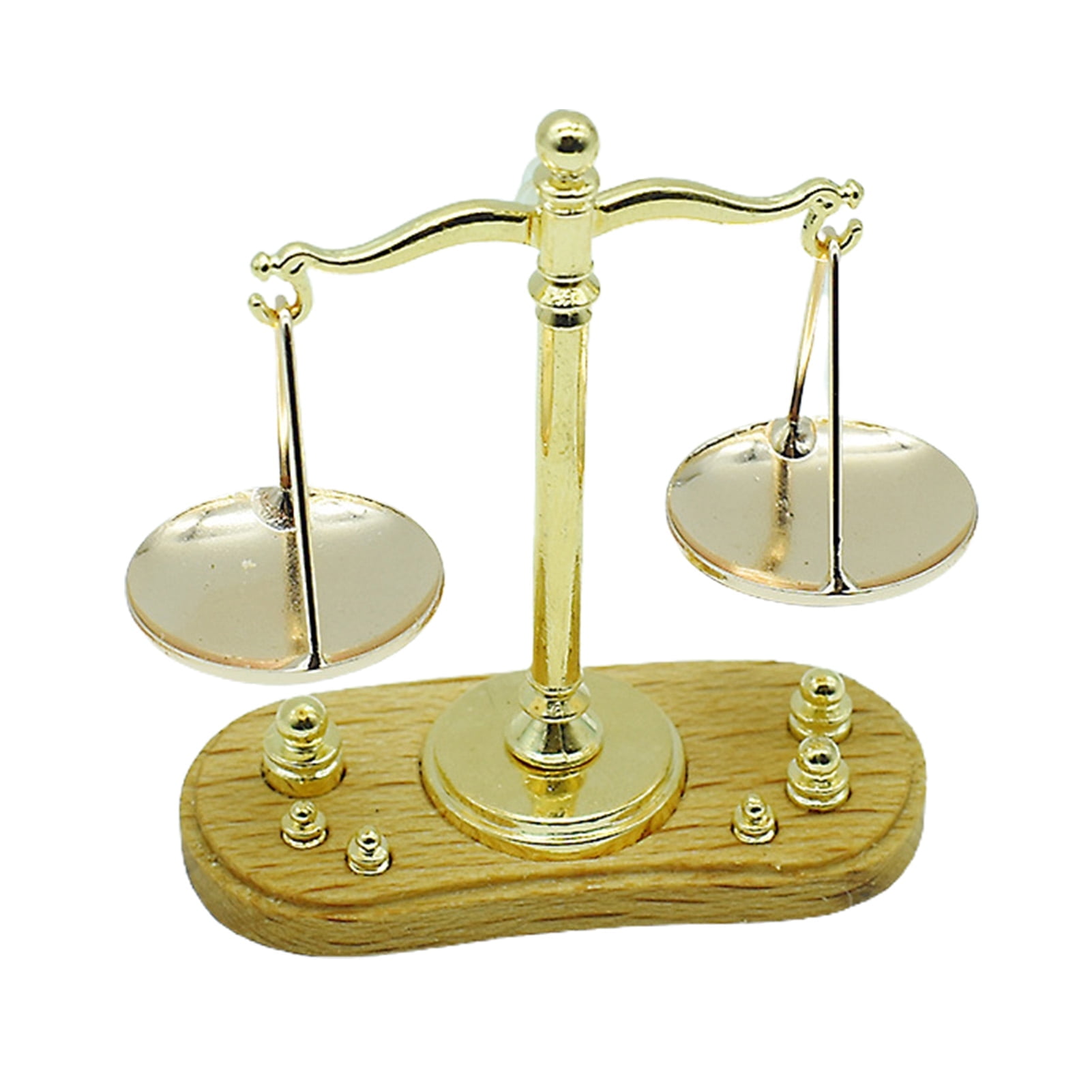 GZKN Mini Balance Scales Adorable Detailed 1/12 Ratio Dollhouse Retro ...