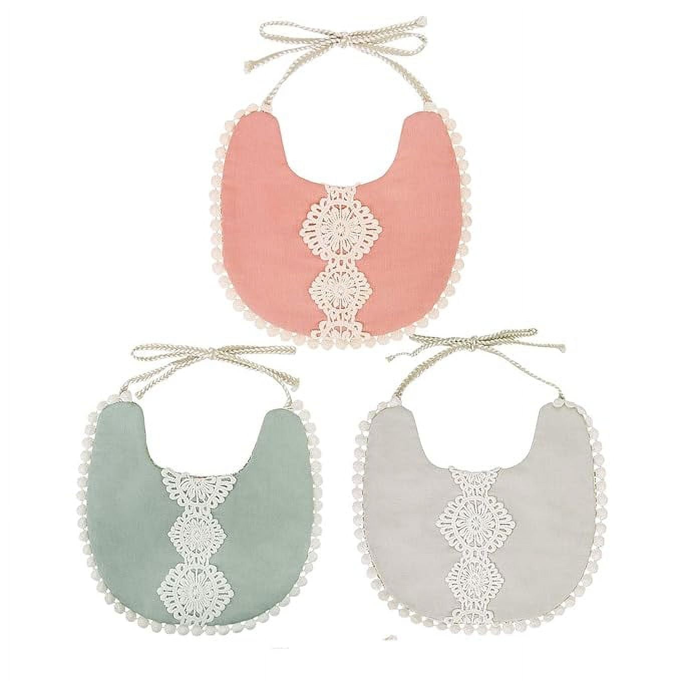 GZMM Baby Bib For Girls,Reversible Waterproof Handmade Natural Cotton ...