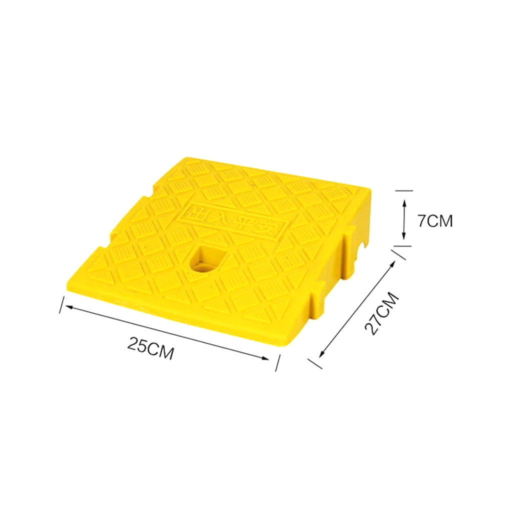 GZQJFMY 2Pcs Rubber Car Curb Ramps，2.8 Inch Rise Height Heavy Duty ...