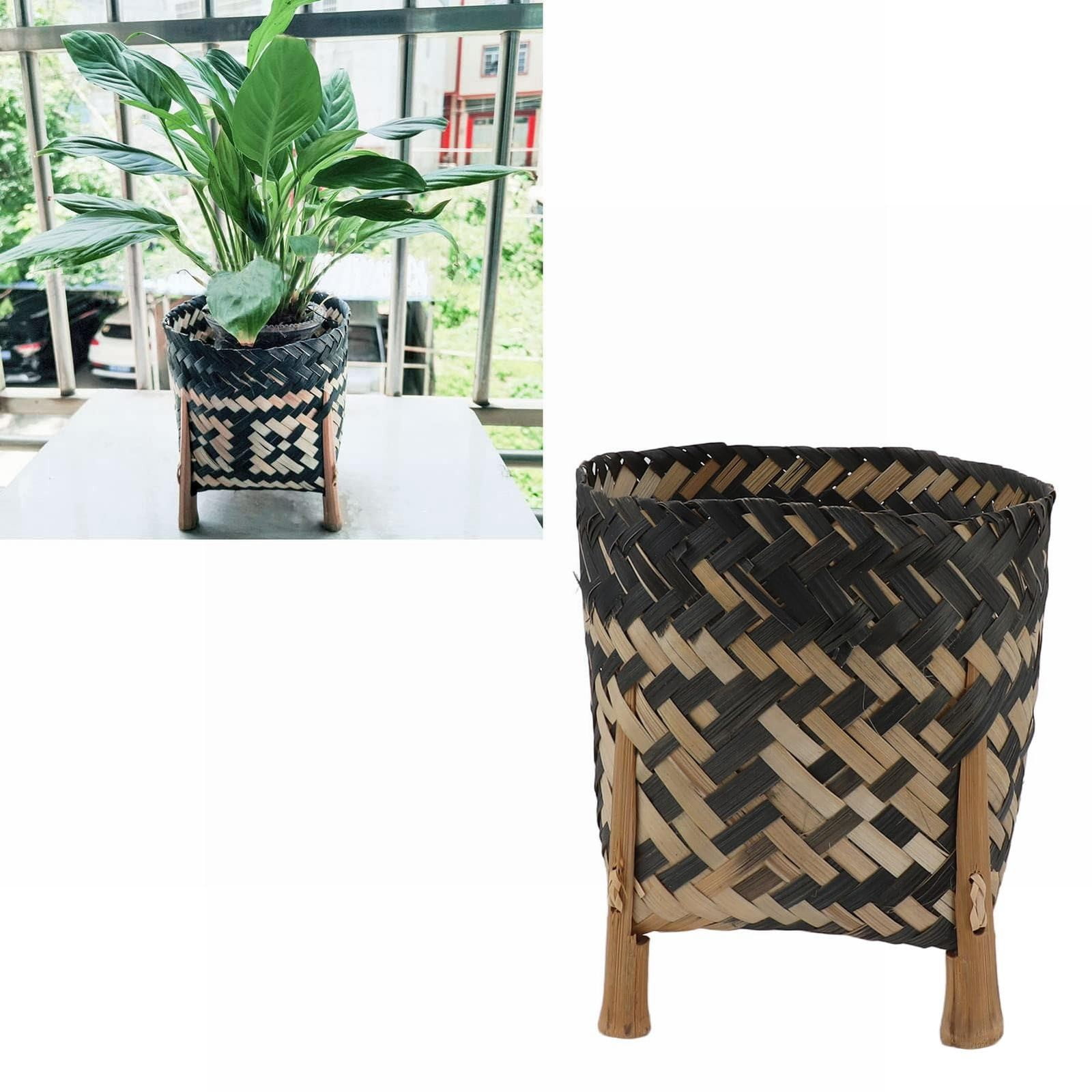 GZQJFMY Flower Pots Plant Basket Northern Europe Weaving Plant Pot ...