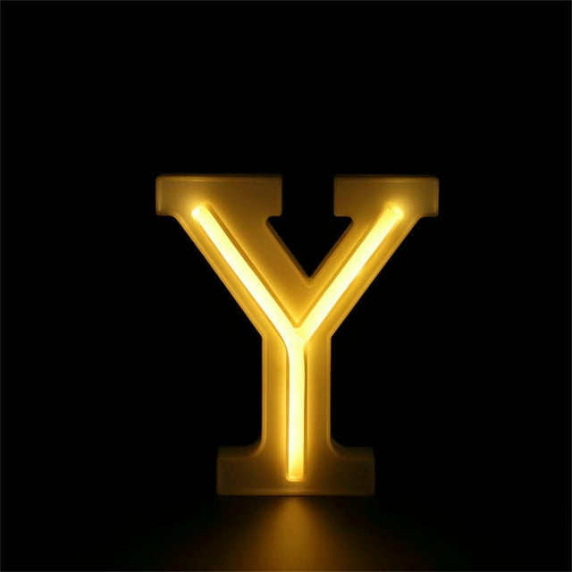 GZQJFMY Led Light Led Usb Letter Lights Light Up White Plastic Letters ...